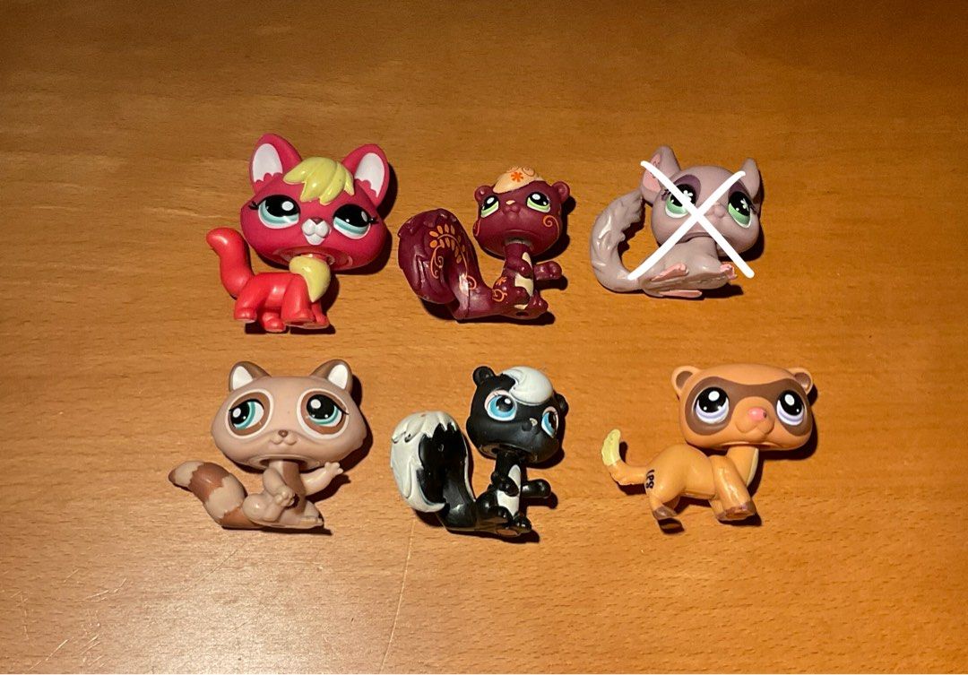 LPS | Littlest Pet Shop: Assorted Pets (Skunk, Fox, Ferret, Raccoon ...