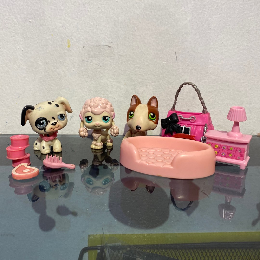 LPS dog set (dalmatian, poodle, & bull terrier) on Carousell