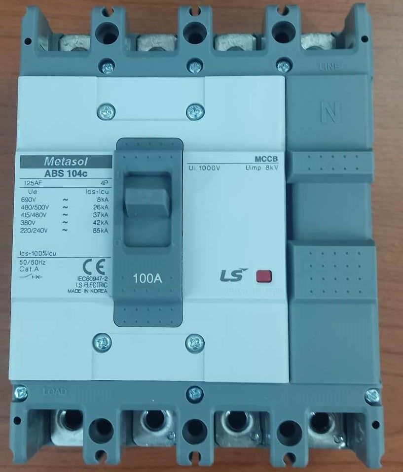 LS MCCB Circuit Breaker 100Amp 4 Poles, TV & Home Appliances ...