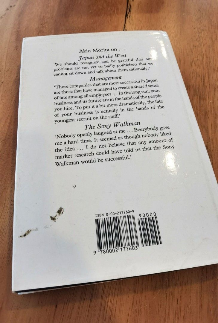 Made In Japan Management Book By Akio Morita And Sony Published Year ...