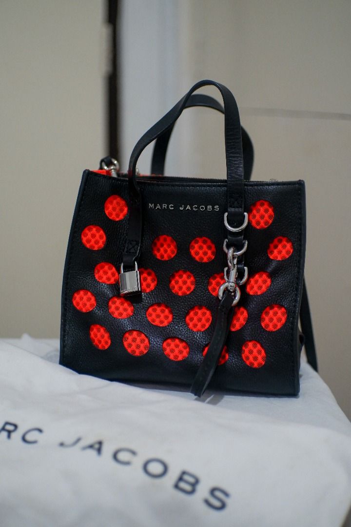 Marc Jacobs Mini Grind Tote - Black & Orange on Carousell