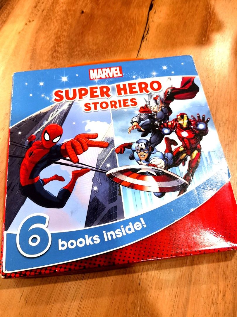 Marvel Super Hero Stories 6 Books Set Hulk Ironman Captain America ...