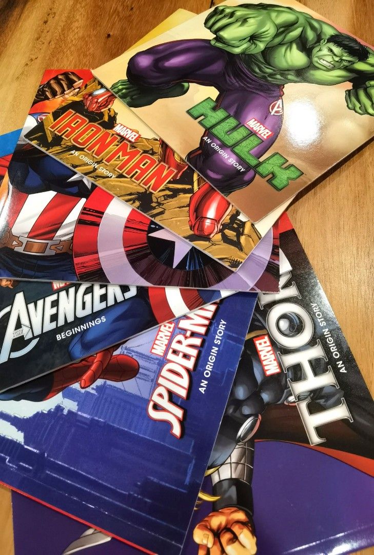 Marvel Super Hero Stories 6 Books Set Hulk Ironman Captain America ...