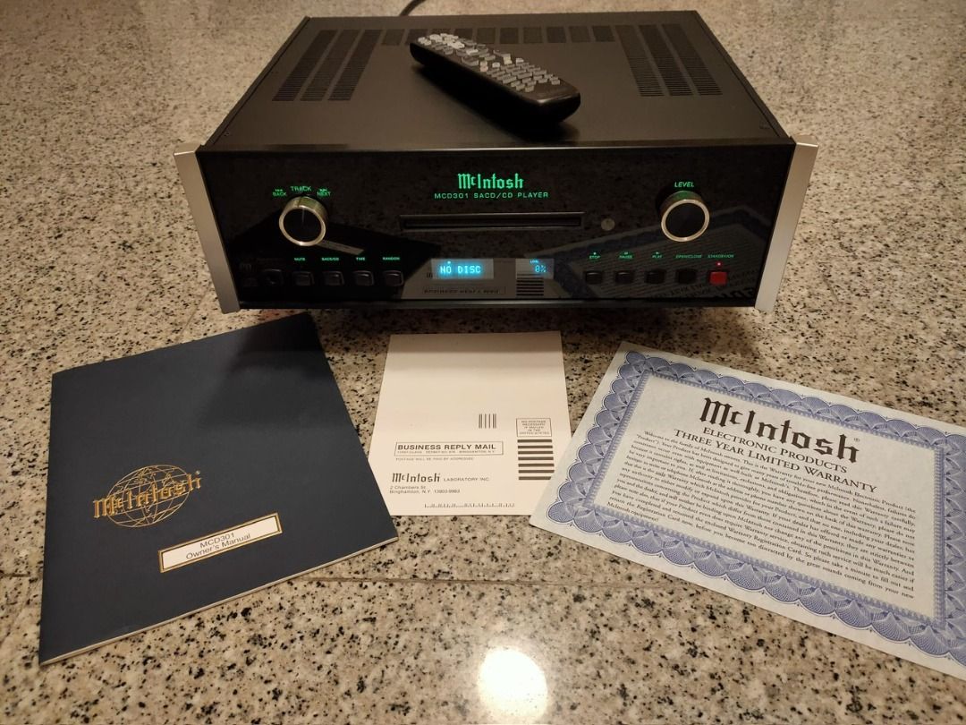 McIntosh MCD301 SACD / CD PLAYER, Audio, Other Audio Equipment on Carousell