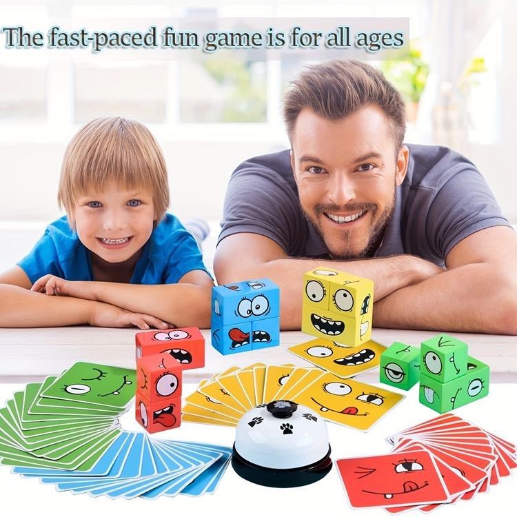 Memory Game Educational Toys Emotions Cube First To Build Game Comes ...