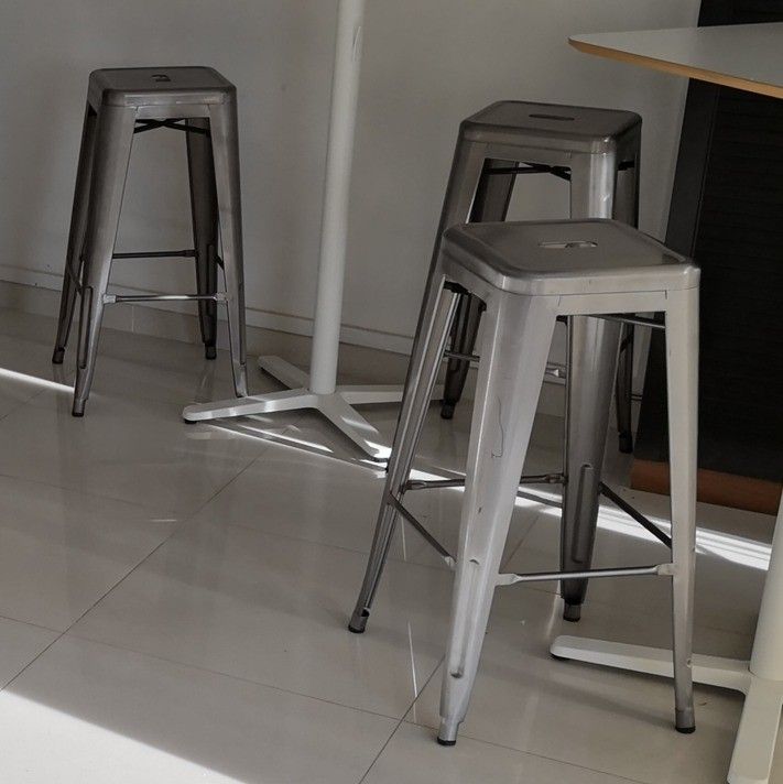 Metal high stools, Furniture & Home Living, Furniture, Chairs on Carousell