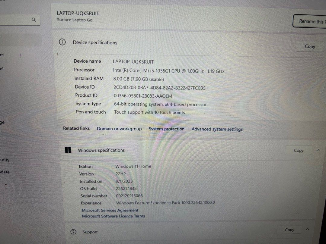 Microsoft Surface Laptop Go, Computers & Tech, Laptops & Notebooks on ...