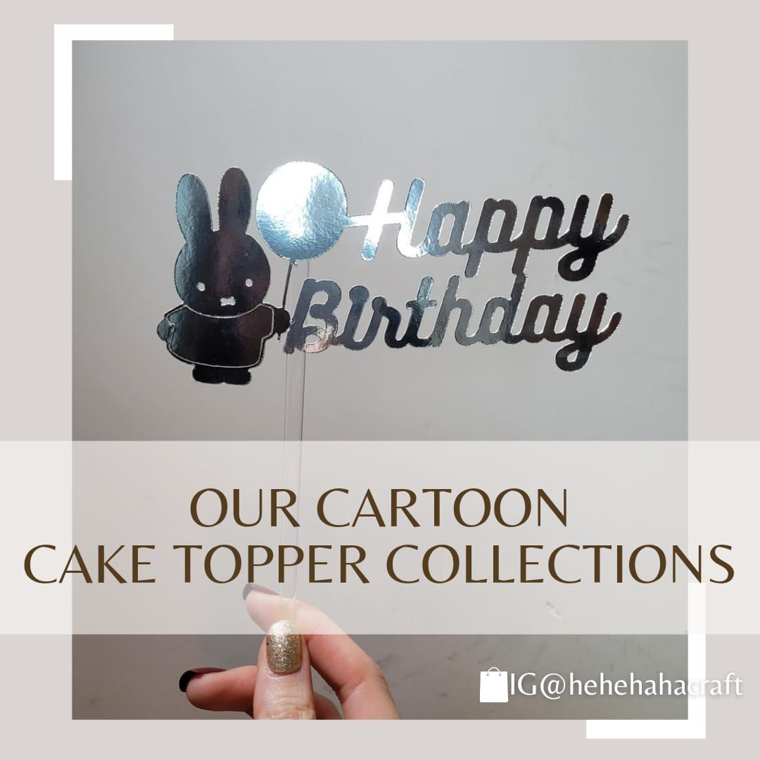 Miffy Cake topper personalised 訂造 定做蛋糕插牌 生日, 興趣及遊戲, 手作＆自家設計, 文具及工藝 - 節日 ...