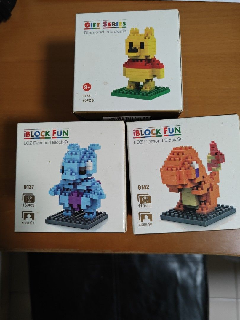 Mini Lego Blocks - Pokémon Charmander, Mew two, Snorlax, Winnie the ...