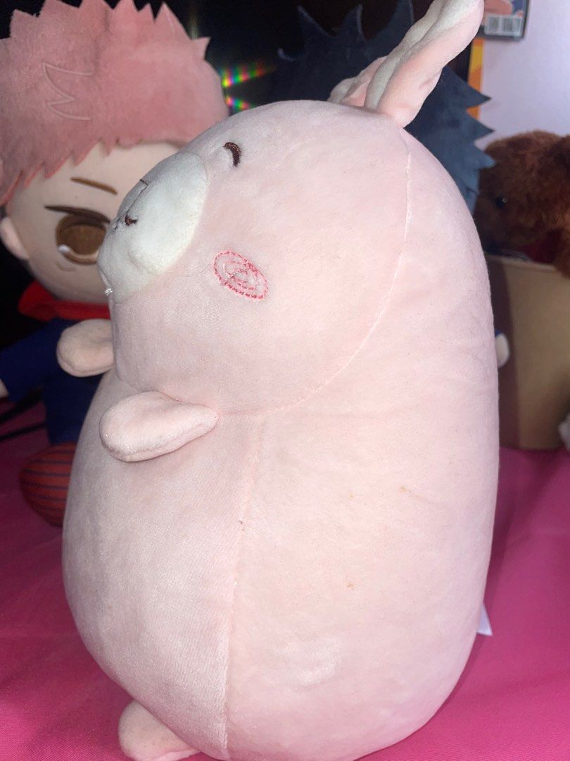 Miniso Cute Pink Bunny Rabbit Plushie Stuffed Plush Toy on Carousell