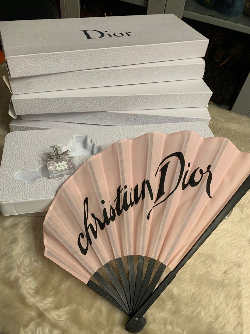 Miss dior fan and perfume, Beauty & Personal Care, Fragrance ...