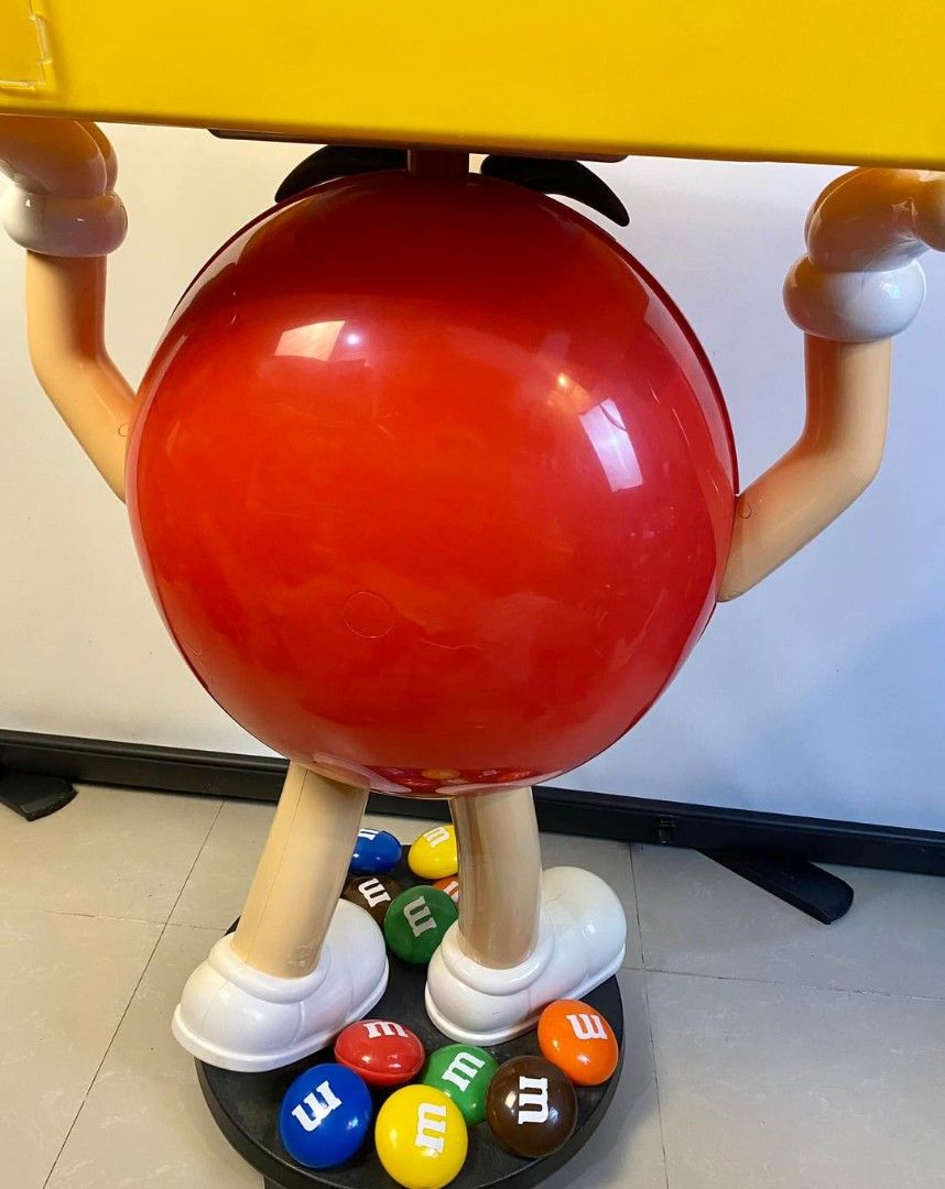 M&M Candy Life Size Store Display Red Character w/ Storage Tray 40 ...