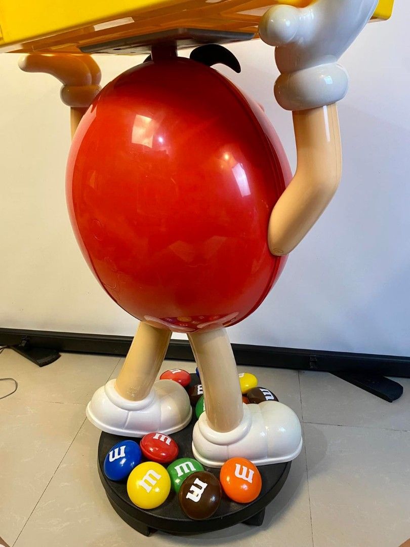 M&M Candy Life Size Store Display Red Character w/ Storage Tray 40 ...