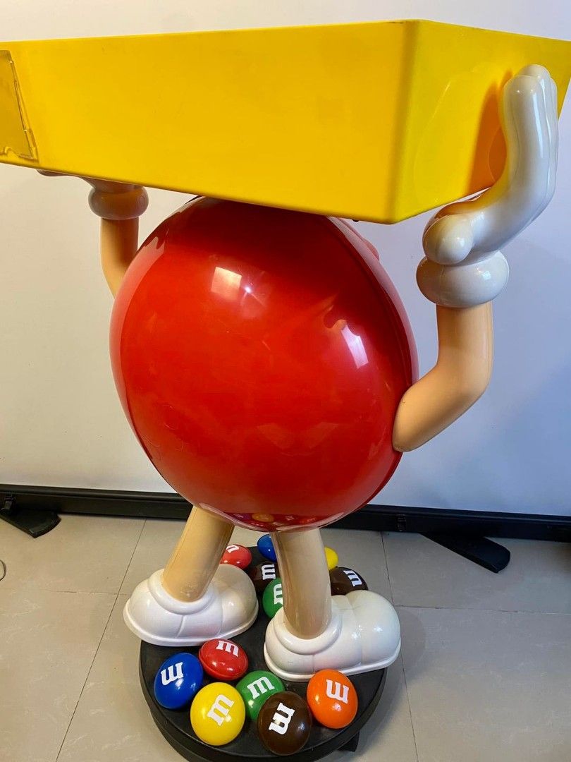 M&M Candy Life Size Store Display Red Character w/ Storage Tray 40 ...