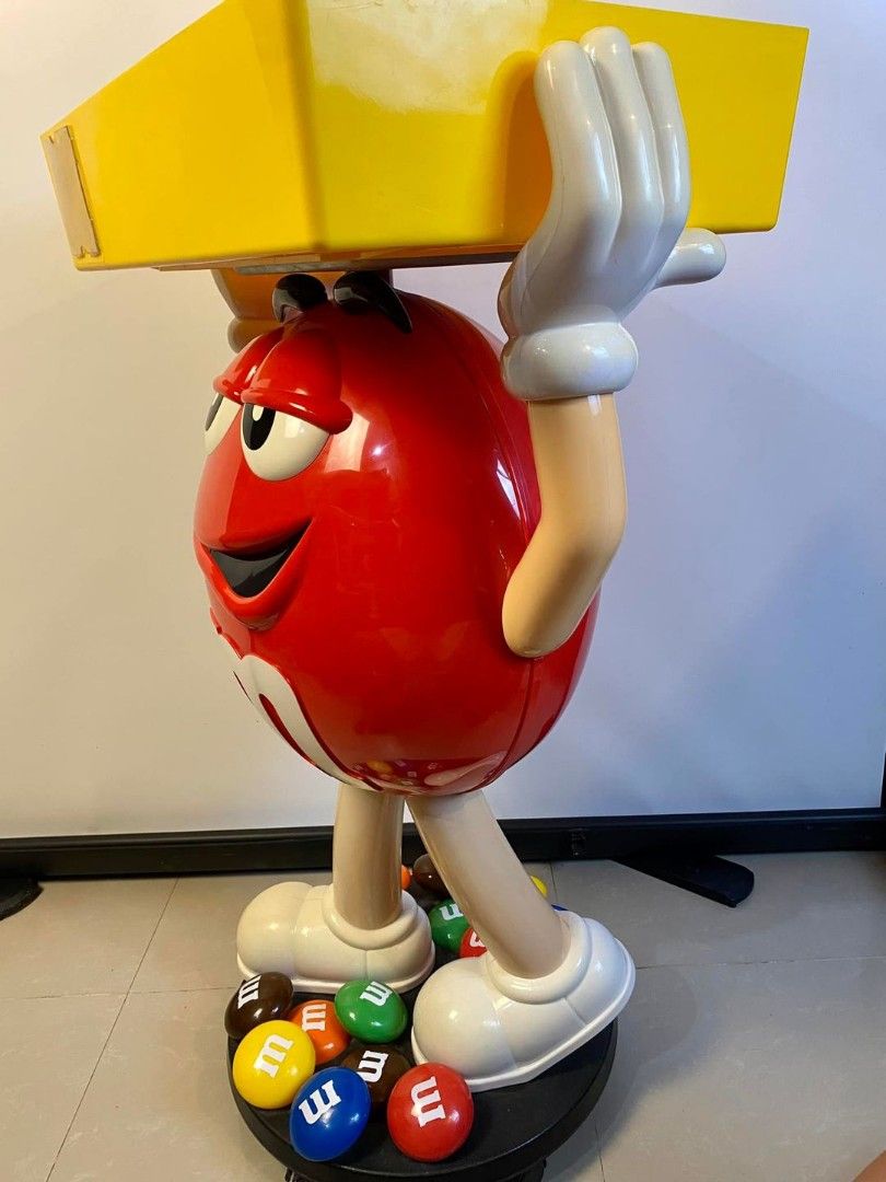 M&M Candy Life Size Store Display Red Character w/ Storage Tray 40 ...