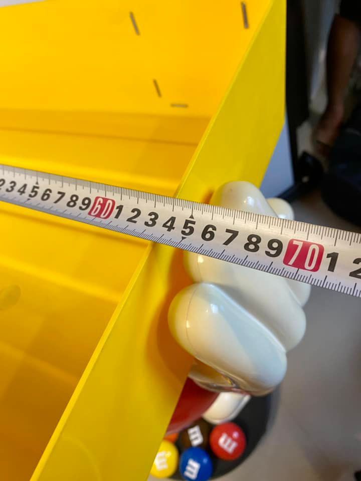 M&M Candy Life Size Store Display Red Character w/ Storage Tray 40 ...