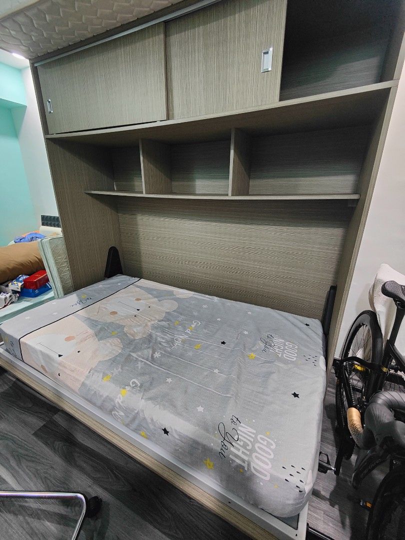 Modern Bed Convertible Study Table, Furniture & Home Living, Furniture ...