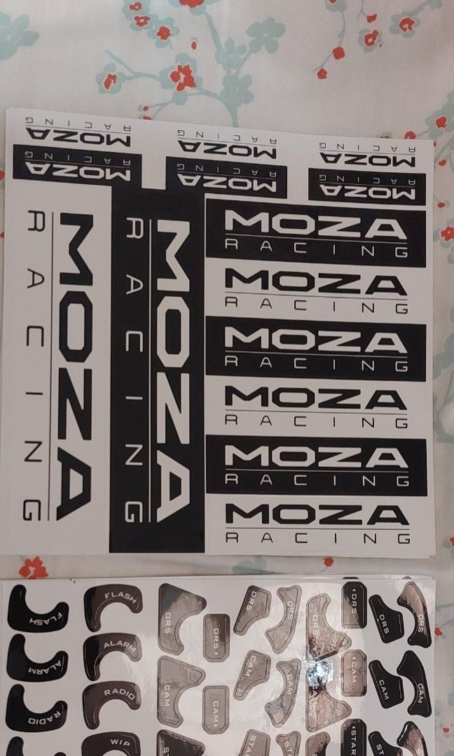 Moza GS Wheel stickers set, Video Gaming, Gaming Accessories, Cases ...