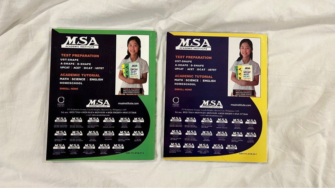 MSA CETs Reviewer UPCAT ACET DCAT USTET, Hobbies & Toys, Books ...
