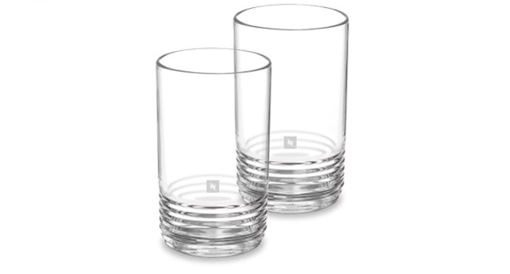 Nespresso Barista Recipe Glasses 480ml x 2, Furniture & Home Living, Kitchenware & Tableware ...