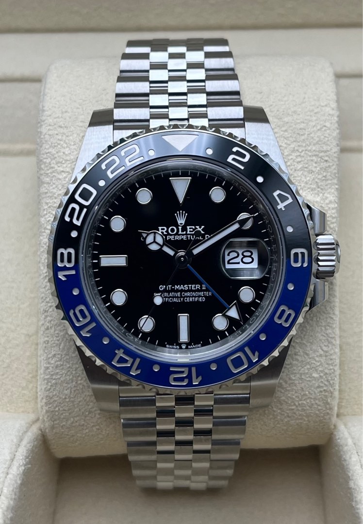 New 2023 Rolex GMT Master II 126710BLNR Batgirl jubilee, Luxury ...