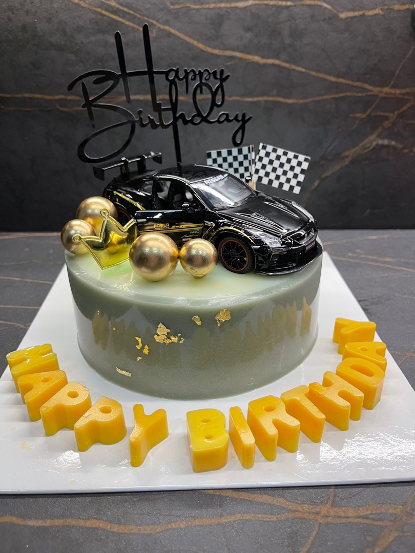 Nissan GTR Birthday Cake | Agar agar cake | Jelly Fruit Cake, Food ...
