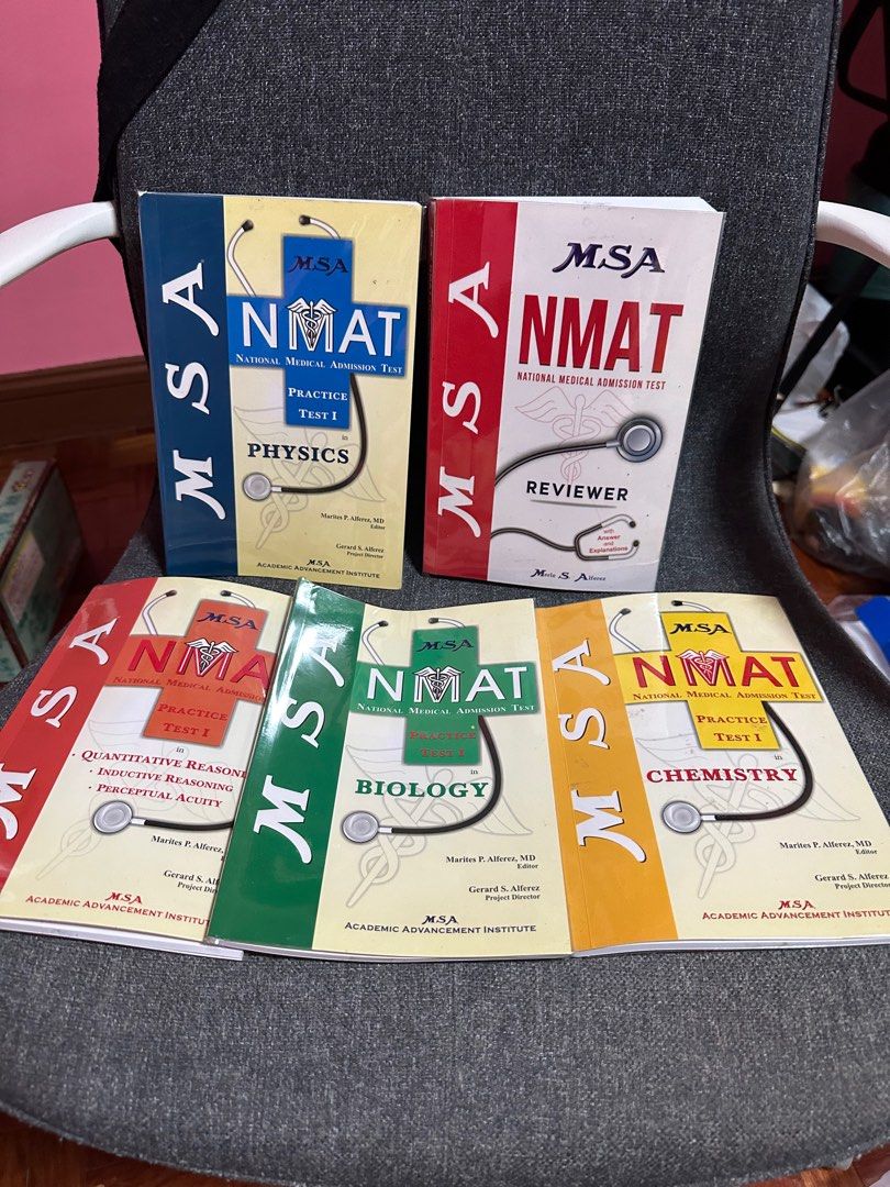 NMAT MSA Reviewer Books Set, Hobbies & Toys, Books & Magazines ...