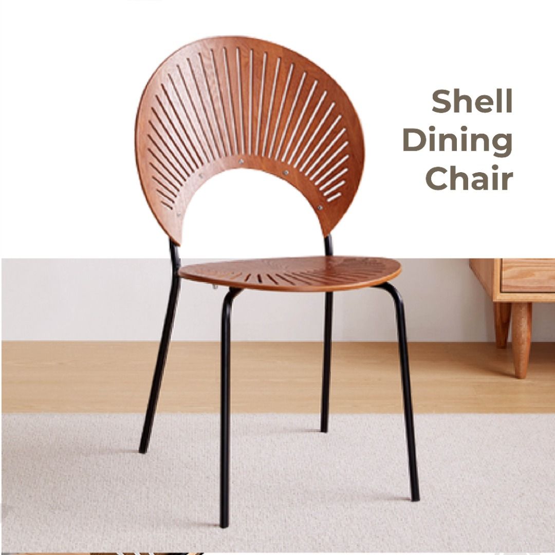 Nordic Shell Dining Chair, Furniture & Home Living, Furniture, Chairs ...