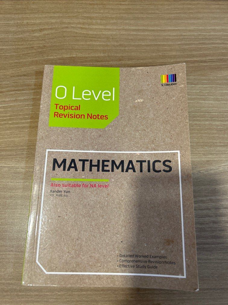O Level E Math Revision Notes, Hobbies & Toys, Books & Magazines ...