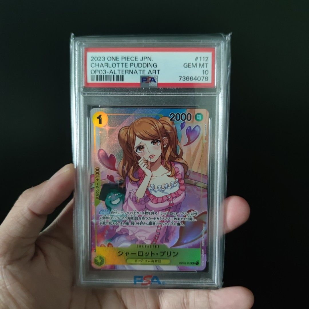 One Piece TCG PSA 10 OP-03 Charlotte Pudding AA, Hobbies & Toys, Toys ...