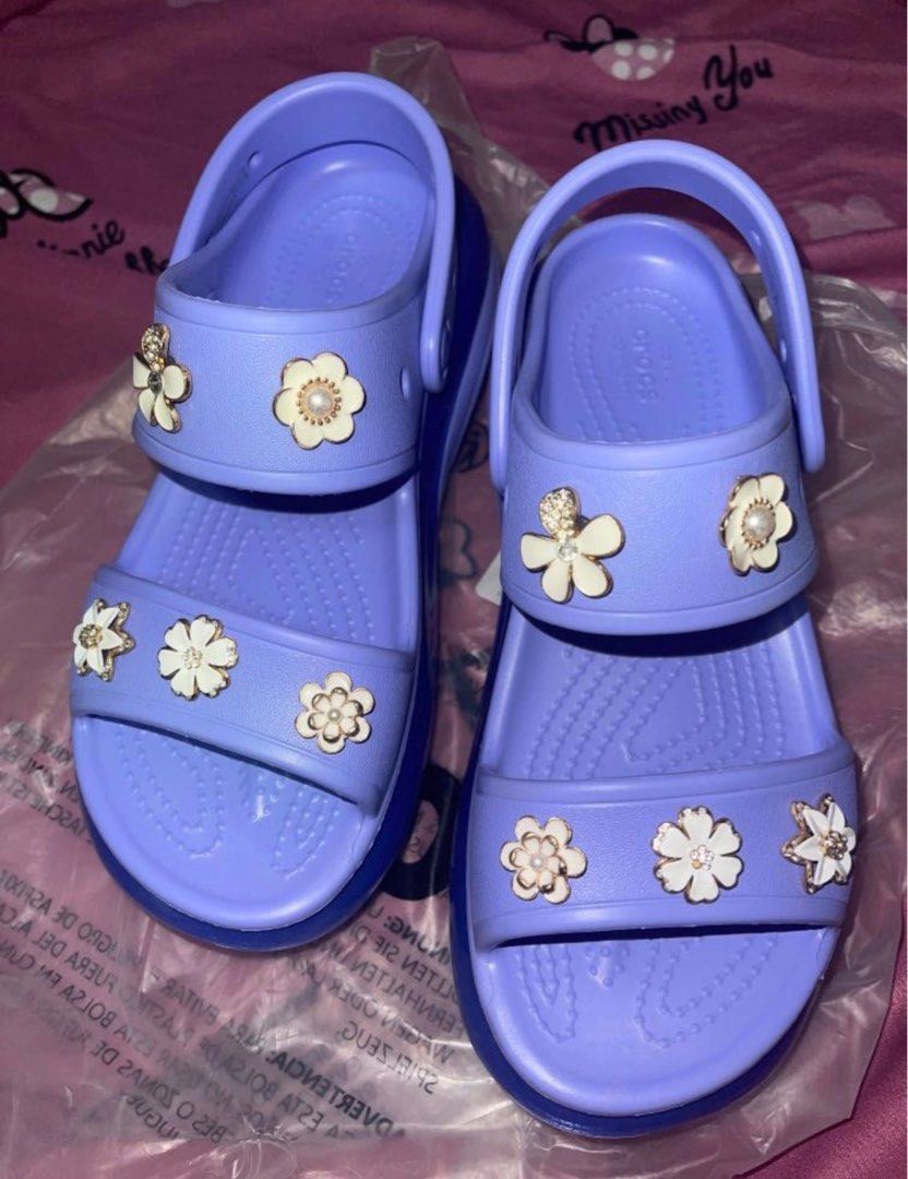Original Crocs Mega Crush Sandals In Moonlight Jelly size w6, Women's ...