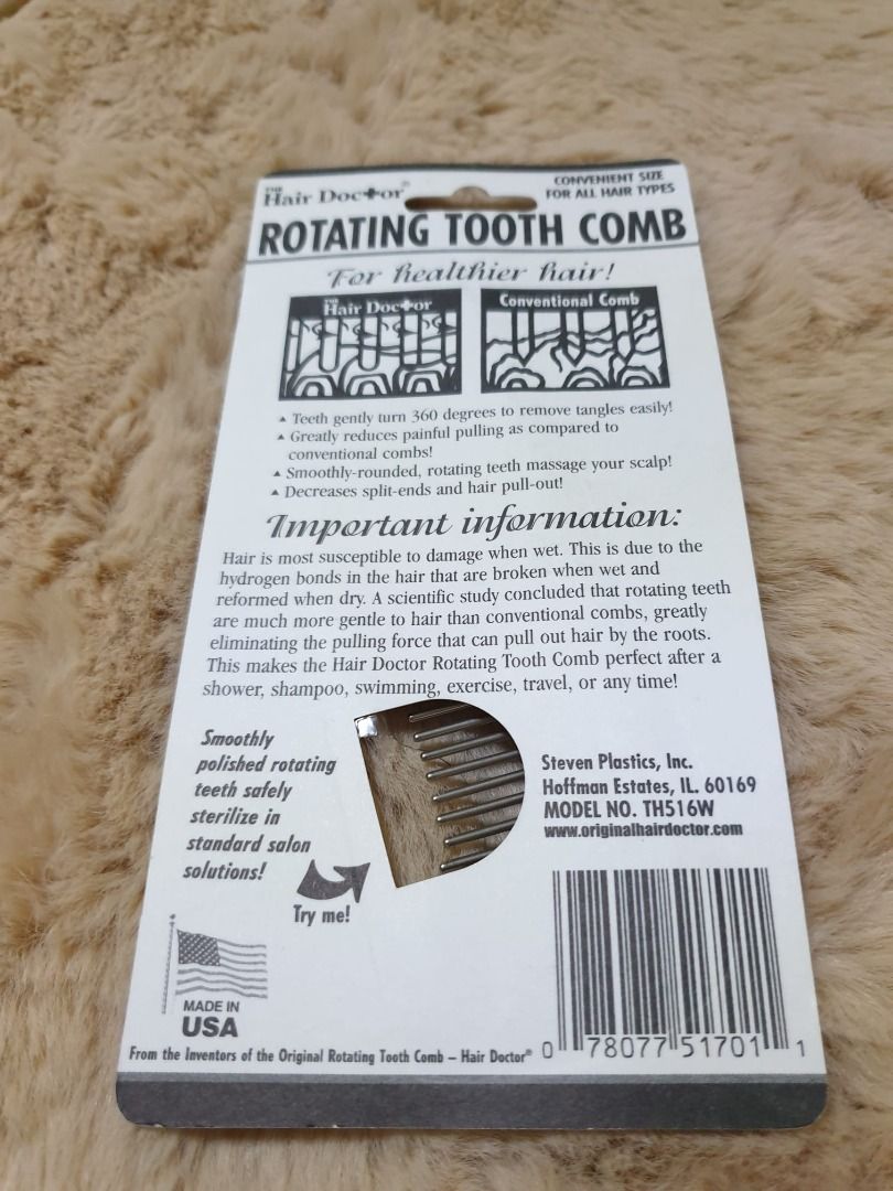 Original Fabulous 5" Hair Doctor Comb - Royal Purple, Beauty & Personal ...