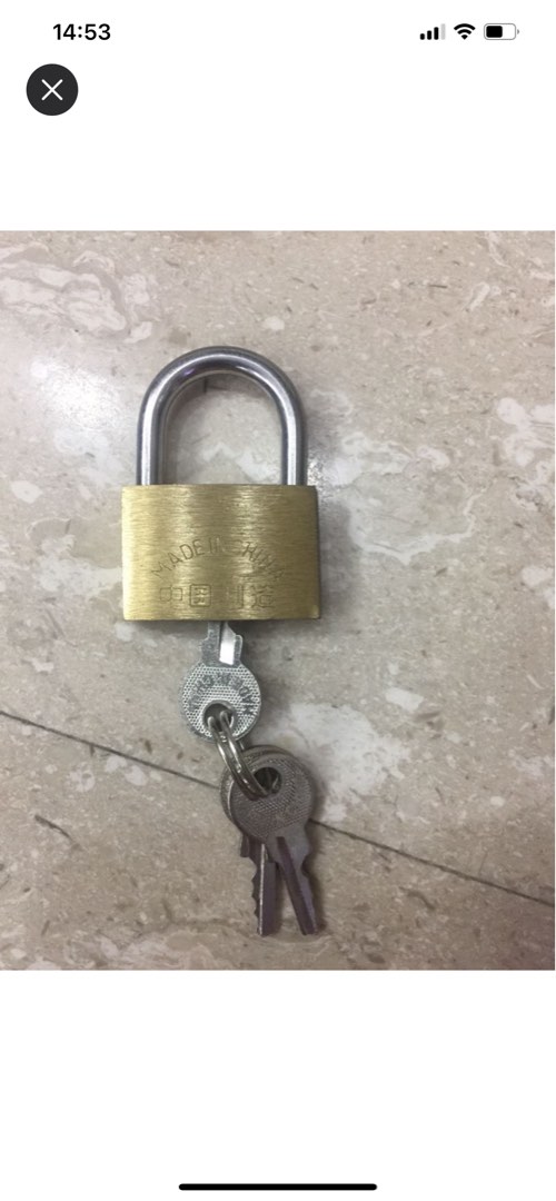 Padlock key lock 4 cm height, Furniture & Home Living, Security & Locks ...