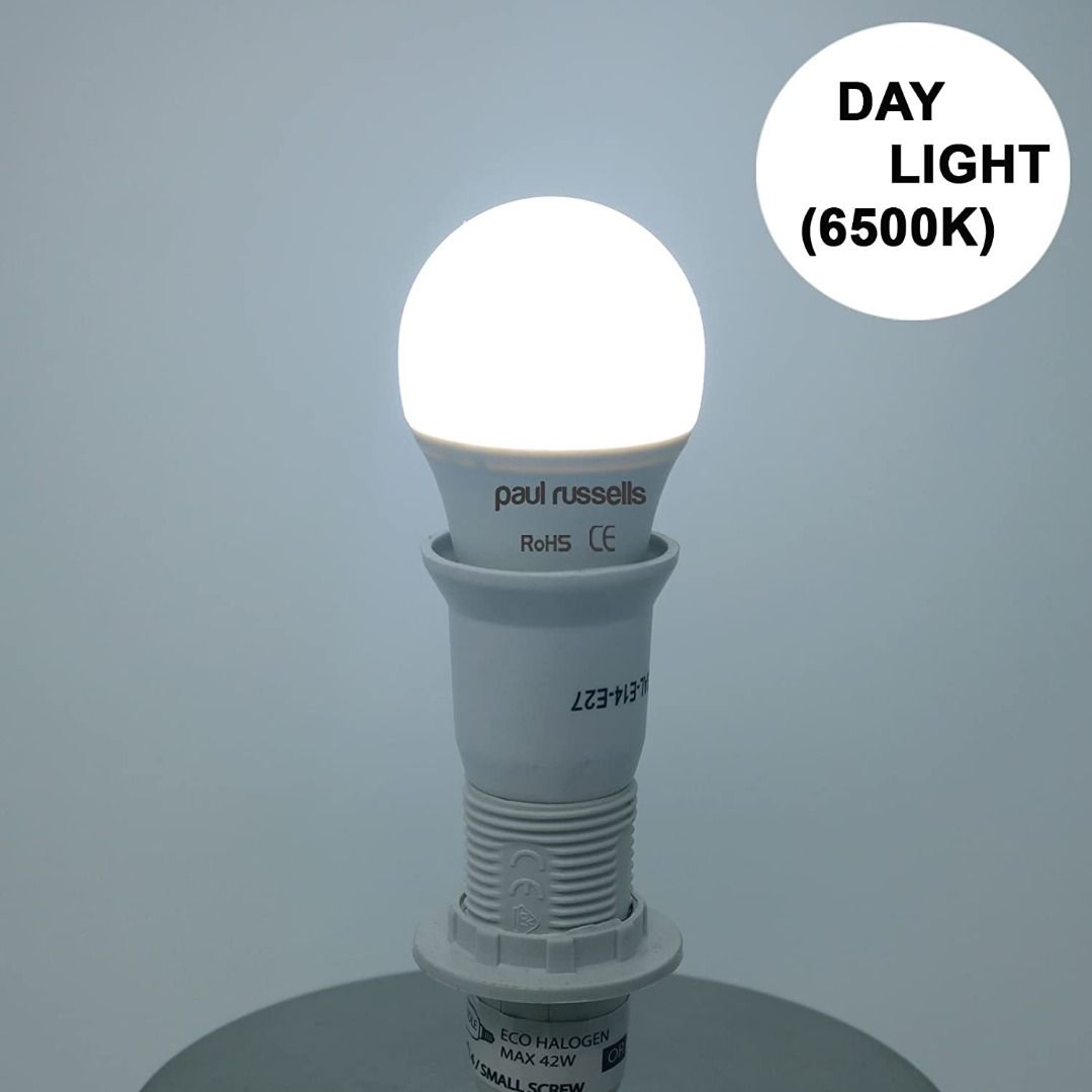 Paul Russells 3 Pack 5W Golf LED Light Bulbs E27 ES Edison Screw Bright ...