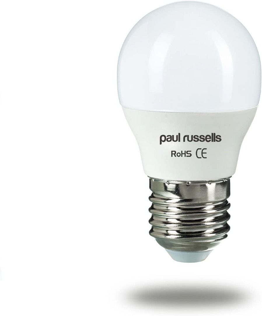 Paul Russells 3 Pack 5W Golf LED Light Bulbs E27 ES Edison Screw Bright ...