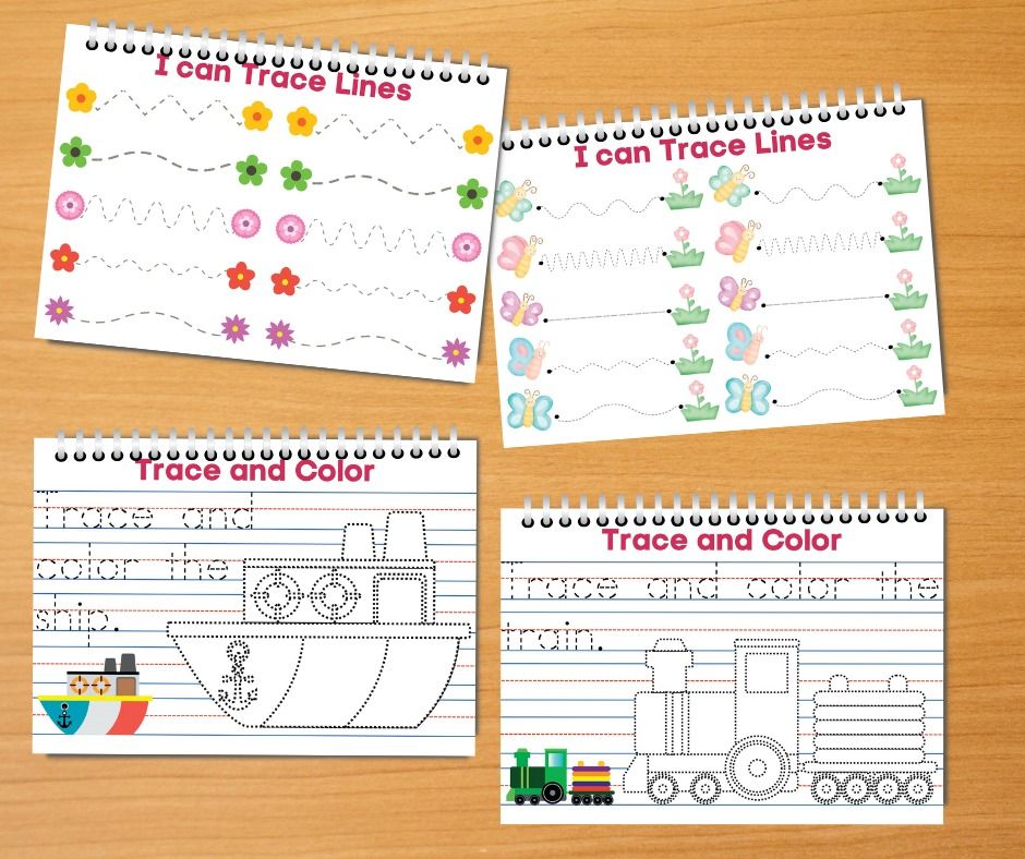 Personalised Name Tracing Notebook Mix Tracing and Coloring Pages ...