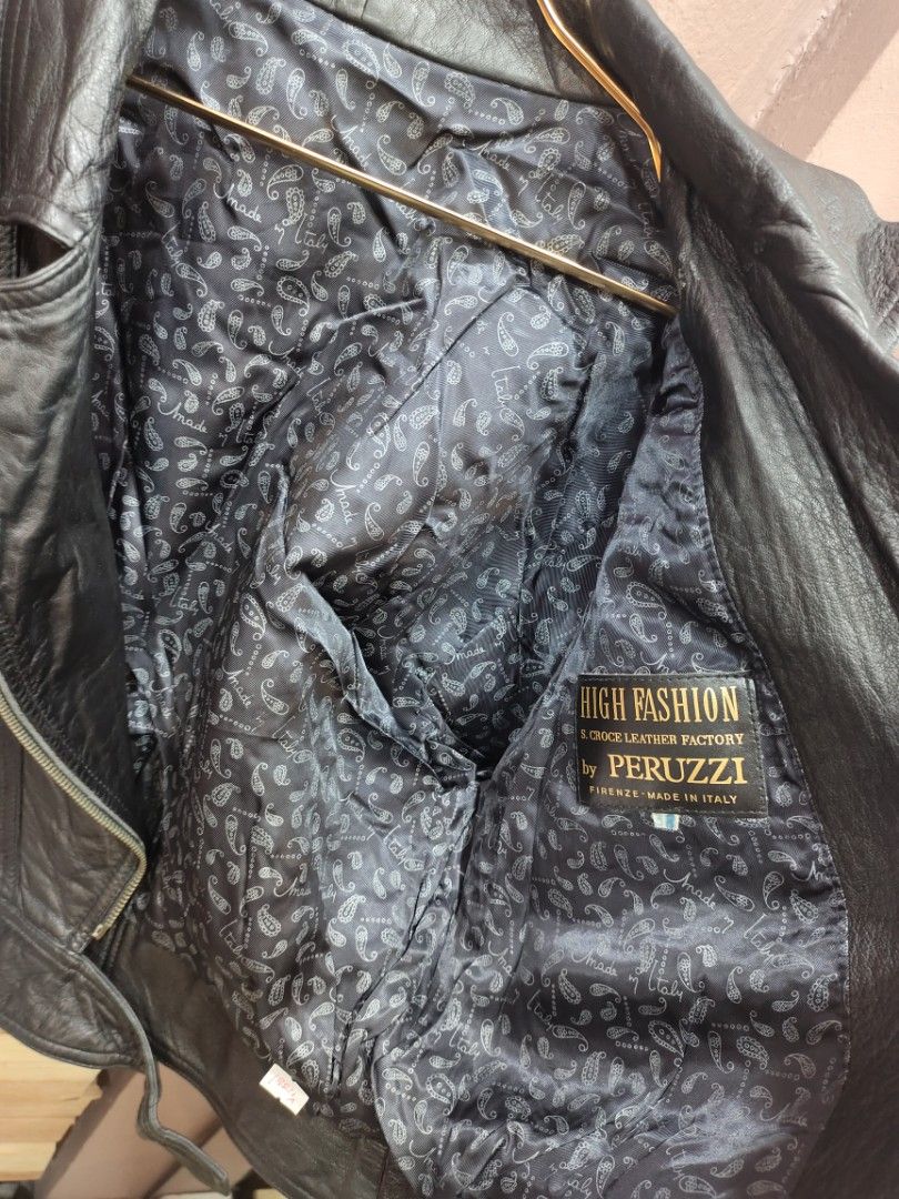 Peruzzi italy Leather Jacket on Carousell
