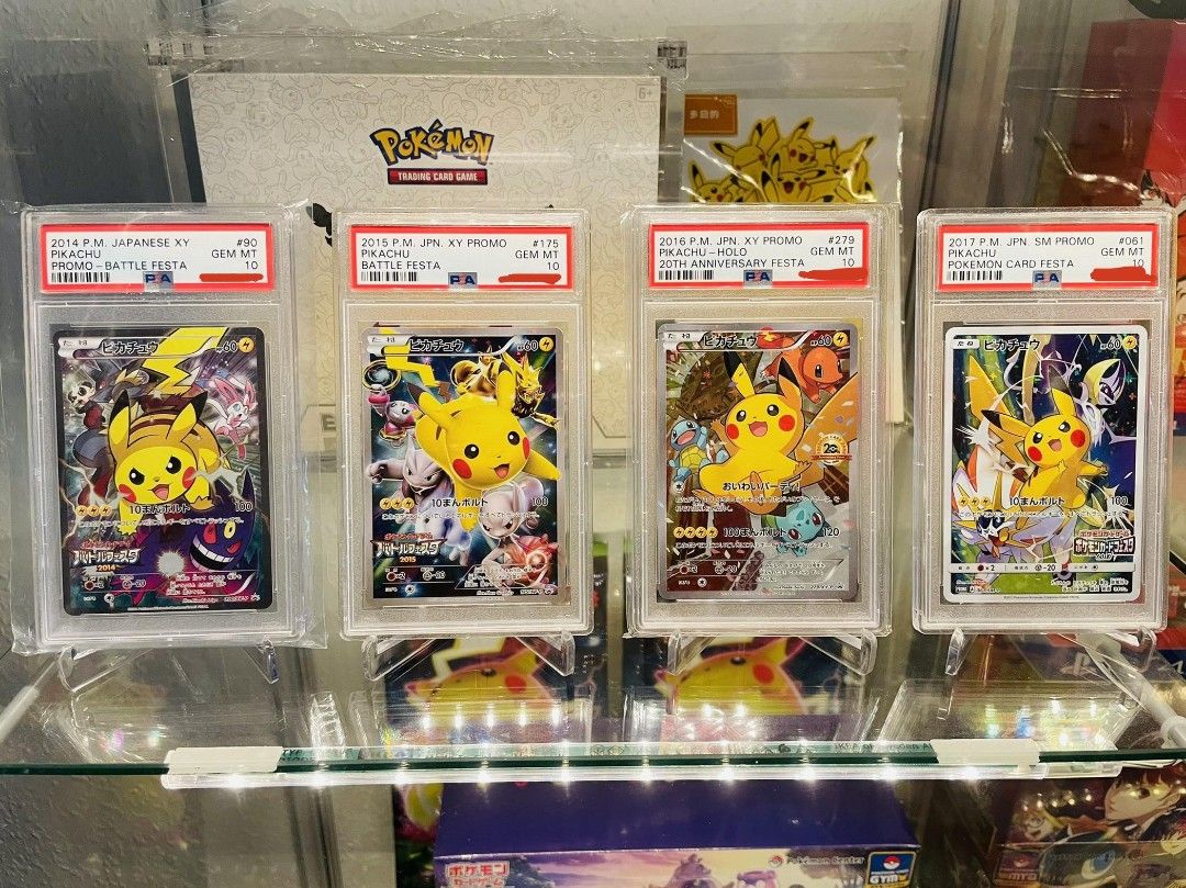 Pikachu battle festa set psa 10 20th anniversary pokémon jap not ...