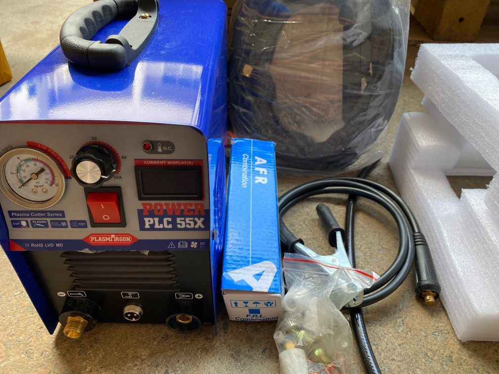 Plasma Cutter 55A Dual Voltage 110/220V Plasma Cutting Machine 55Amp 1/2" Clean Cut, Upgrade ...