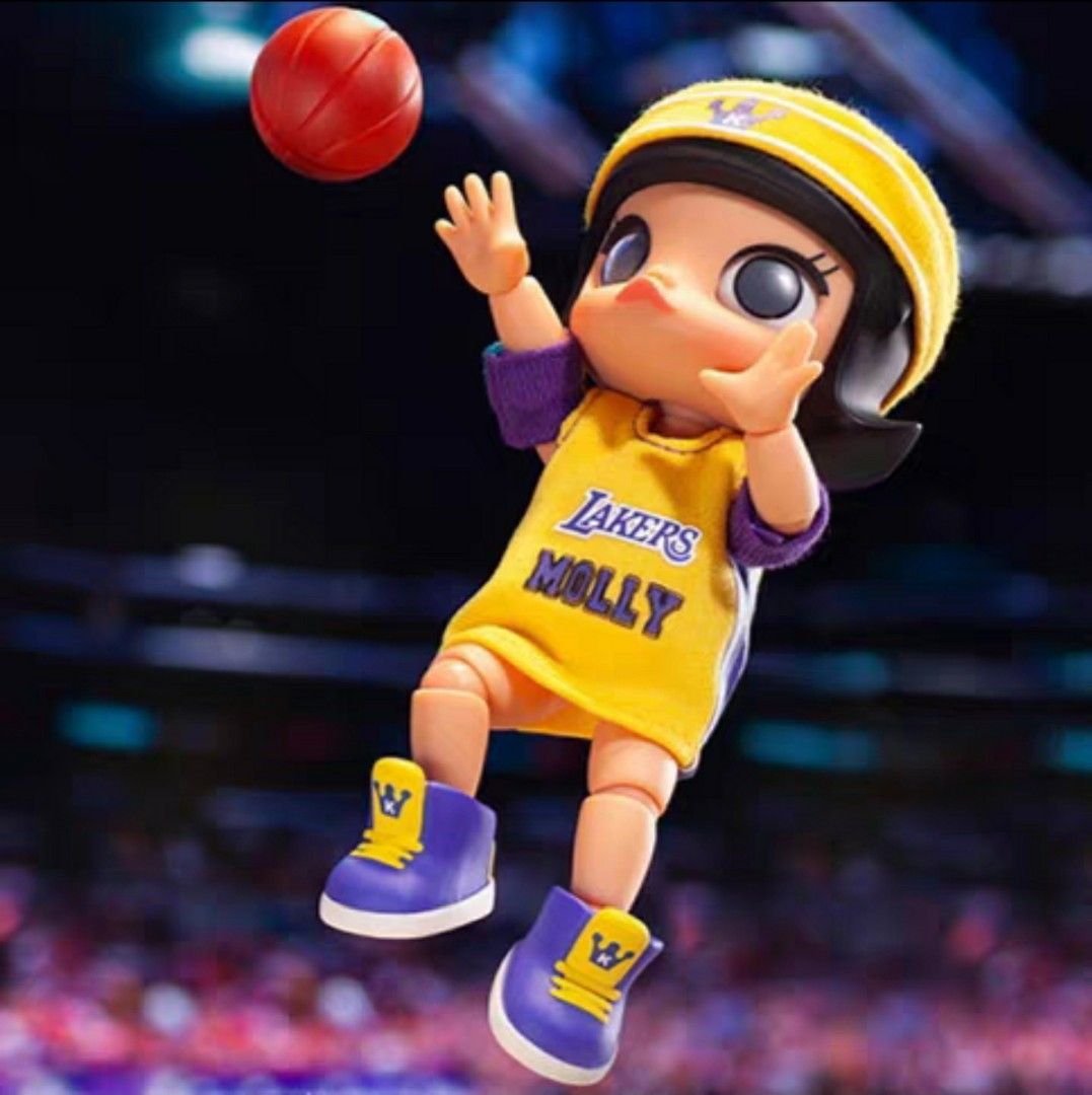 [POPMART EXCLUSIVE!] POPMART MOLLY X NBA BASKET BALL BALL JOINTED DOLLS ...