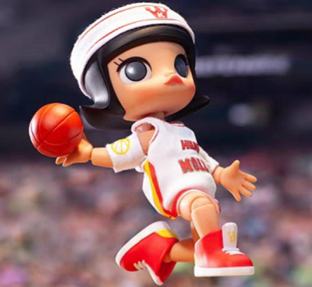[POPMART EXCLUSIVE!] POPMART MOLLY X NBA BASKET BALL BALL JOINTED DOLLS ...