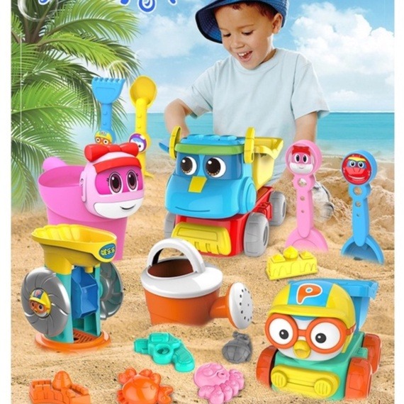Pororo GogoDino Beach Toys Outdoor Sand Play Kids Children Family Time ...