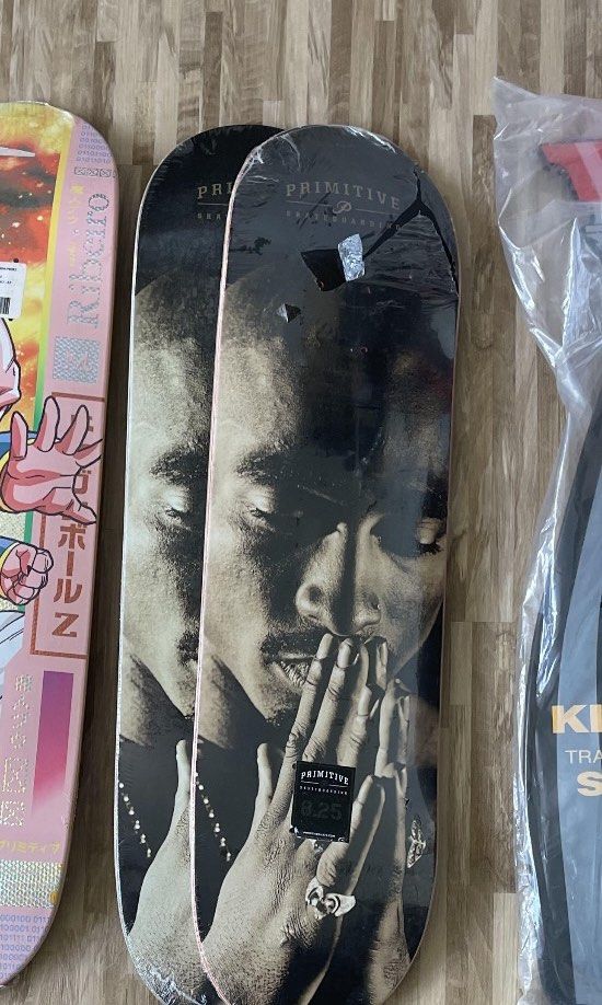 Primitive skateboarding x Tupac 2pac collab, Sports Equipment, Sports ...