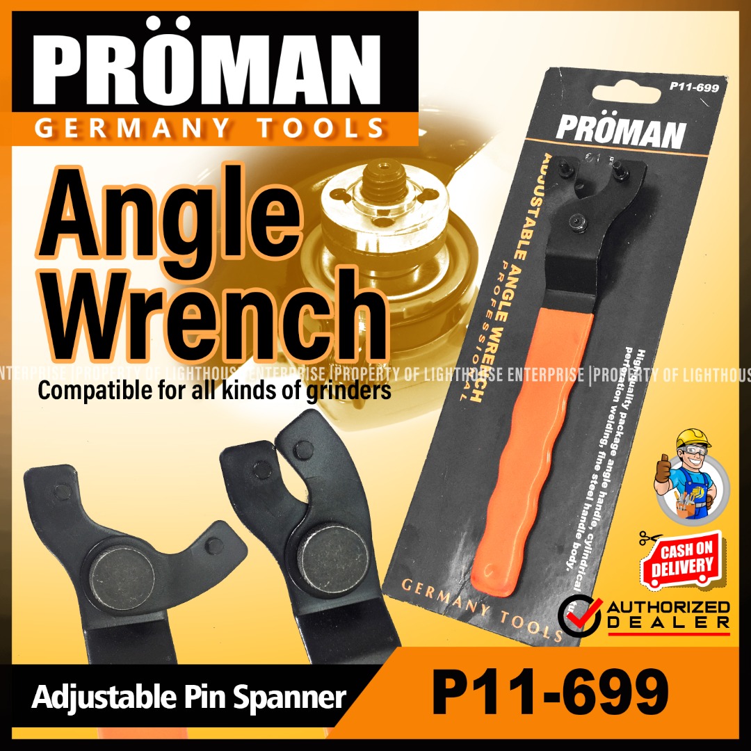 PROMAN Germany Adjustable Angle Wrench (P11-699) *LIGHTHOUSE ENTERPRISE ...