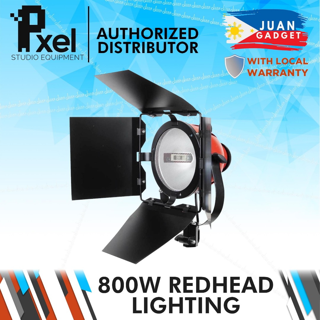 Pxel Redhead Light with Brightness Dimmer 800w 220V for Filming Studio ...