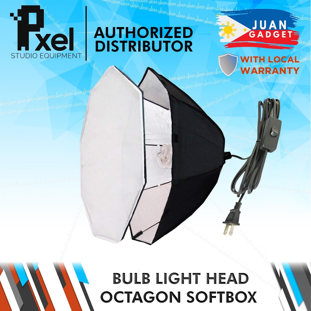 Pxel SB-1B-60 Octagon 1 bulb light head,Softbox Continuous lighting ...