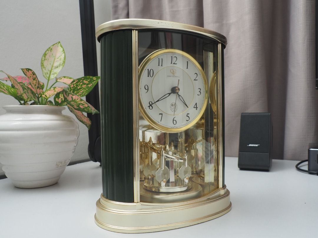 Queen Elizabeth 2 Pendulum Table Clock, Furniture & Home Living, Home ...