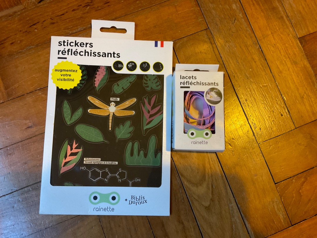 Reflective shoe laces and stickers, Hobbies & Toys, Stationery & Craft ...