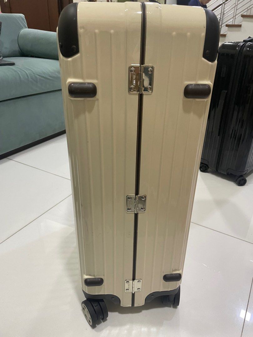 Rimowa Hybrid Check - In (M) in White and Brown, Hobbies & Toys, Travel, Luggage on Carousell