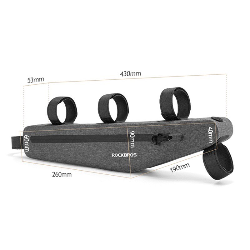 Rockbros Top Tube frame bag, Sports Equipment, Bicycles & Parts, Parts ...